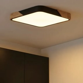 Brilagi - LED Stmívat. svítidlo PILANA LED/60W/230V dub/černá 56x56 cm + DO