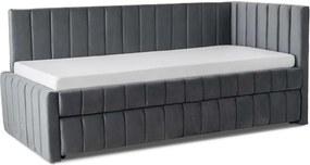 Postel Birmia Velvet 90 x 200 cm, šedá