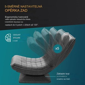 Deuba Relaxační křeslo - šedé