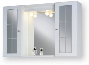 Jokey MDF skříňky OSLO 90 SP Zrcadlová skříňka (galerka) - bílá - š. 90 cm, v. 58 cm, hl. 16 cm 117112020-0120