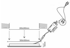 LED Podhledové svítidlo LED/24W/230V
