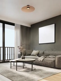 LED černo-moce hnědé moderní stropní svítidlo Polifemo