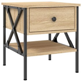 vidaXL Noční stolek dub sonoma 40 x 42 x 45 cm kompozitní dřevo