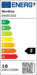 NOR 84081003 Venkovní nástěnné svítidlo Front 26 1x9,8W LED černá opál - NORDLUX