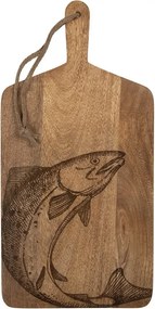 Dřevěné servírovací prkénko s rybou Board Wood Fish - 25*2*50 cm