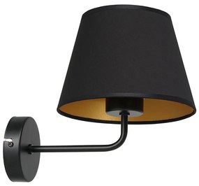Luminex Nástěnná lampa ARDEN 1xE27/60W/230V černá/zlatá LU3500