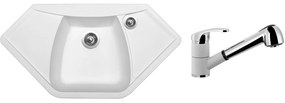 Set Sinks NAIKY 980 Milk + baterie Sinks LEGENDA S Milk