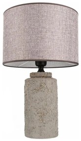 Stolní lampa RAMZES 1xE27/40W/230V šedá