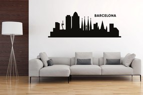 Lepy.cz Samolepka na zeď Barcelona Velikost (šířka x výška): 85x30cm, Barevná varianta: Světle růžová