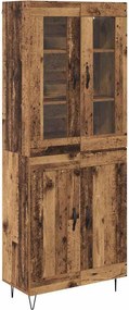 Vysoký bufet Staré dřevo 69,5 x 34 x 90 cm Kompozitní dřevo 3402699