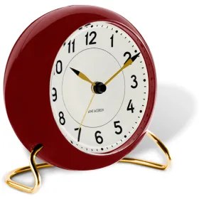 Stolní hodiny s budíkem Station Bordeaux 11 cm Arne Jacobsen Clocks