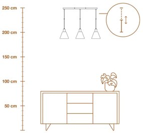 Ledvance - Lustr na lanku DECOR RAFFIA 3xE27/15W/230V rafie
