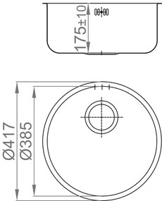 Nerezový dřez Sinks MITHUS 417 V 0,6mm leštěný