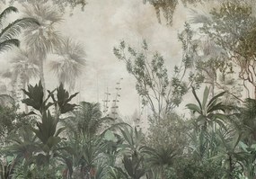 Postershop Fototapeta vliesová: Lesní džungle zelená - 368x254 cm