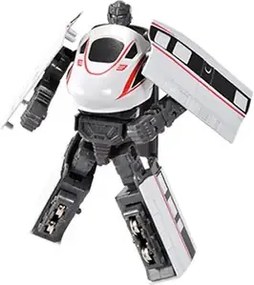 RAPPA Kovový robot rozložitelný rychlovlak bílá / od 3 let