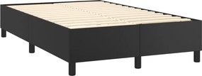 Box spring postel s matrací černá 120 x 200 cm umělá kůže 3142833