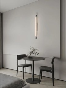 Matně černé hliníkové LED stmívatelné nástěnné svítidlo Glovia – Nova Luce