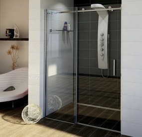 Gelco Gelco, DRAGON BLACK sprchové dveře 1300mm, čiré sklo, GD4613B