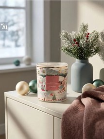 Sinsay - Vonná svíčka se zimním potiskem Fluffy Marshmallows - modrá