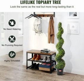 2 Kusů 1,5 m Umělý buxus Topiary Strom Umělá rostlina UV Dekor vnitřní/venkovní