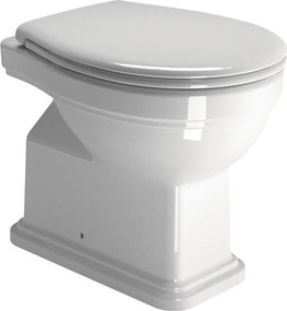 GSI CLASSIC retro WC mísa stojící, 37x54cm, zadní odpad, bílá ExtraGlaze 871111