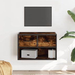 TV skříňka kouřový dub 60 x 31 x 39,5 cm dřevo a kov