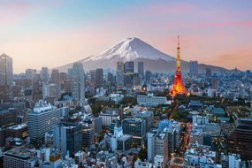 Umělecká fotografie Mt. Fuji and Tokyo skyline, Jackyenjoyphotography, (40 x 26.7 cm)