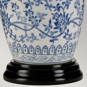 Elstead BLUE-G-JAR-TL - Stolní lampa BLUE GINGER JAR 1xE27/60W/230V