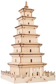Woodcraft construction kit Woodcraft Dřevěné 3D puzzle Velká pagoda divoké husy
