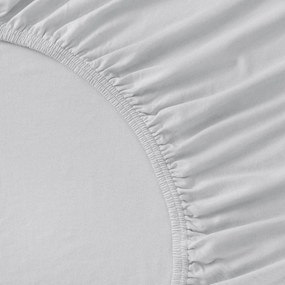 Goldea bambusové elastické prostěradlo - světle šedé 90 x 200 cm