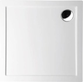 Polysan AURA čtvercová sprchová vanička 70 x 70 cm litý mramor bílá 41651