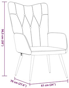 vidaXL Marketos Relaxační křeslo tmavě šedé textil