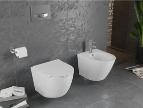 Mexen Lena WC mísa Rimless se zpomalovacím prkénkem slim, duroplast, bílý lesk - 30220400