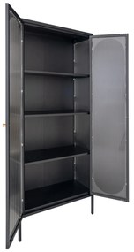 House Nordic Prosklená černá vitrína ADELAIDE 180cm 3001200
