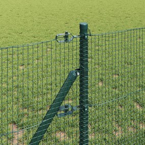 Zemní upevnění svařované drátěné ploty 10 x 0,5 m Zelená 3351679