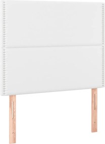 Box spring postel s matrací bílá 100x200 cm umělá kůže 3132424