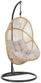BIZZOTTO Závěsné křeslo MARTINICA černo-hnědé 0661780