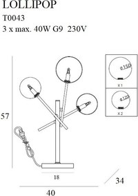 Maxlight Stolní lampa Maxlight T0043 LOLLIPOP