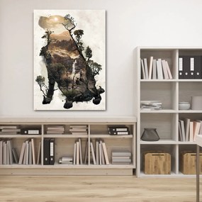 Gario Obraz na plátně Pes a cesta lesem - Barrett Biggers Rozměry: 40 x 60 cm