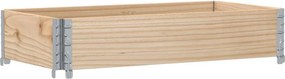 Zahradní truhlík 100 x 50 cm masivní borové dřevo 3295387