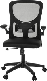 XXXLutz OTOČNÁ ŽIDLE, síťovina, černá MID.YOU - Online Only kancelářské židle - 001918034101