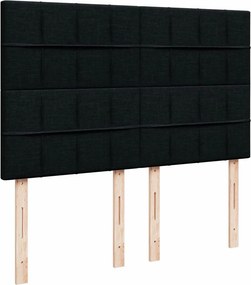 Box spring postel s matrací černá 140 x 190 cm textil 3291277