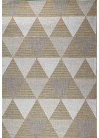 Kusový koberec Flat 21132-ivory/silver/gold Varianta: 60x110 cm
