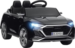 AIYAPLAY Elektrické auto pro děti od 3 let Audi Q8 Etron Sportback 12V s dálkovým ovládáním, pružným odpružením kol, jasnými světly, klaksonem a hudbo