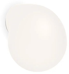 Nástěnné designové skleněné svítidlo Dro Wall Rozměr: 210 mm x 182 mm x 175 mm, Sklo: Opálové bílé