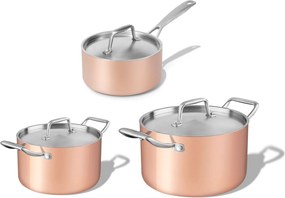Elmich Sada měděných hrnců Tria Copper 3 ks
