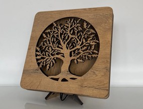 Li-Go "Dub v kruhu" lampa 31x31 cm provedení povrchu: bílá