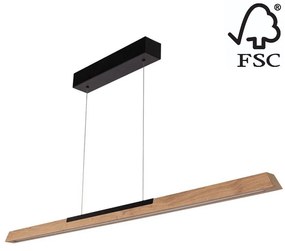 Spot-Light 1017401600000-LED Stmívatelný lustr na lanku JONAS LED/16,5W/230V dub 1017401600000