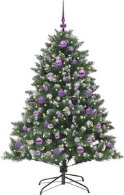 Umělý vánoční stromeček Zelená 150 cm PVC, plast a ocel 3395227