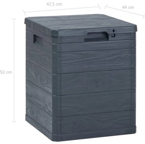 Zahradní úložný box - 90 l | antracitový